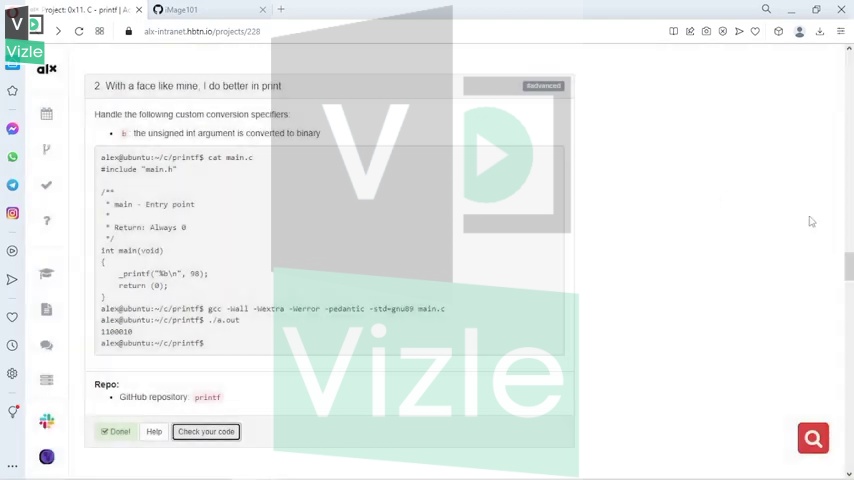 0x11. C - printf 'alx Group Project' | Vizle: video to PDF, PPT, Text